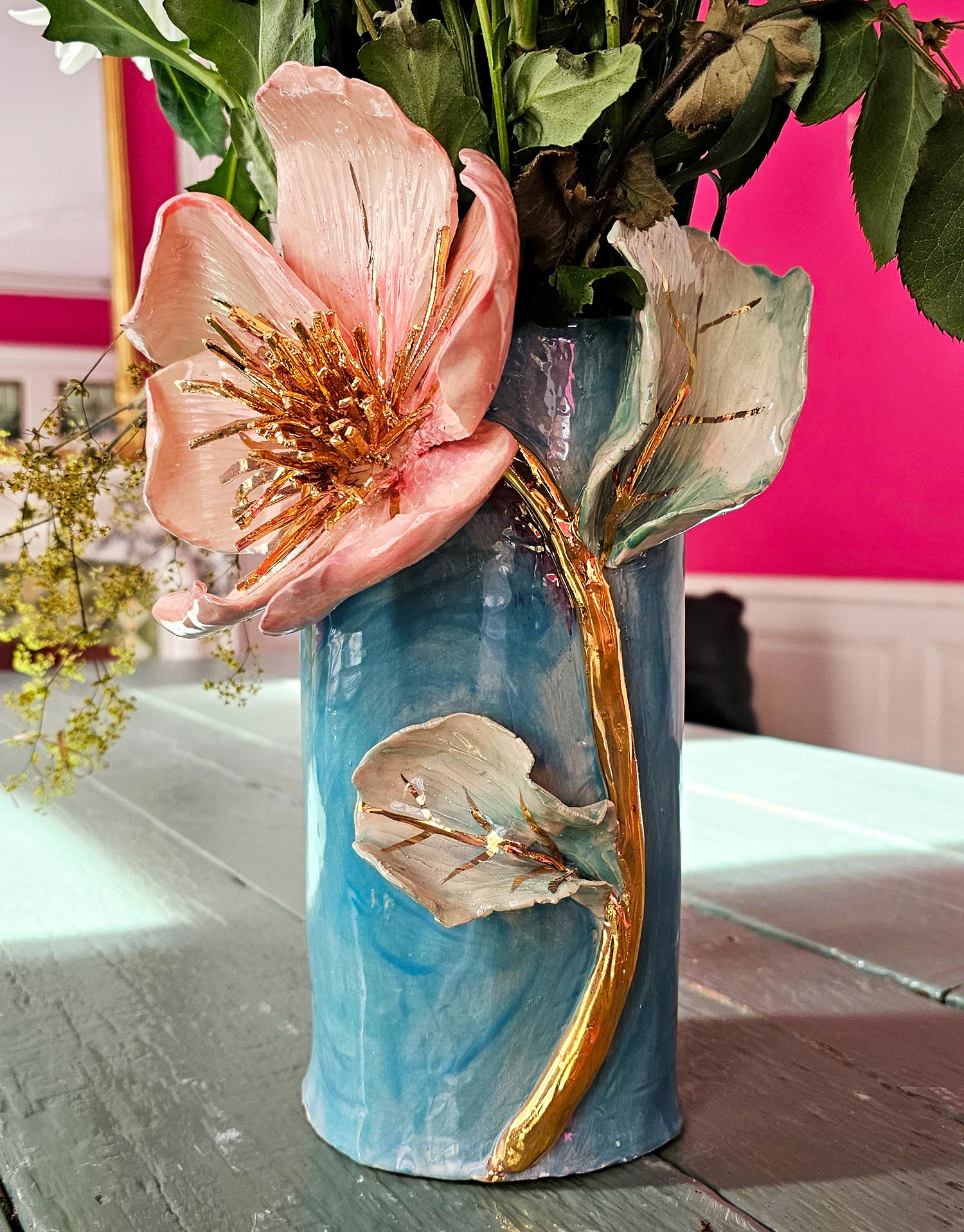 Ceramic works created by the artist Céleste Mogador